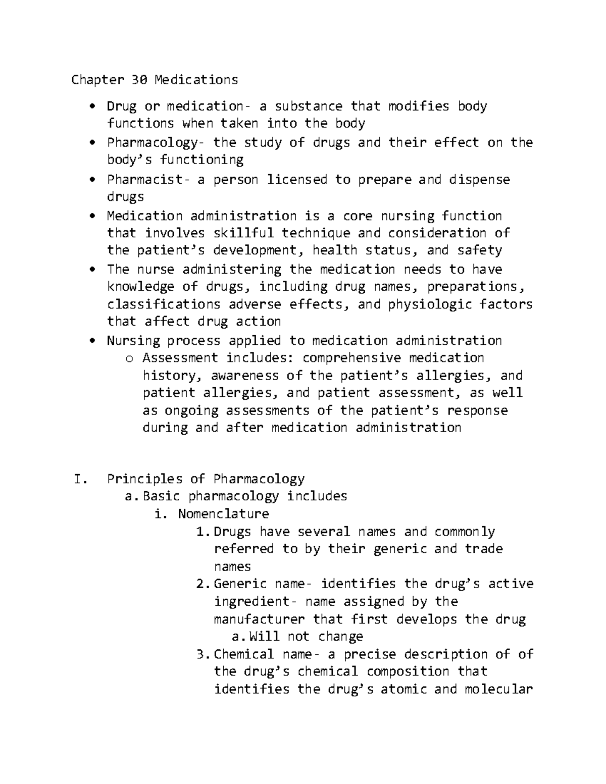 Chapter 30 Medication Administration: Pharmacology Essentials - Studocu