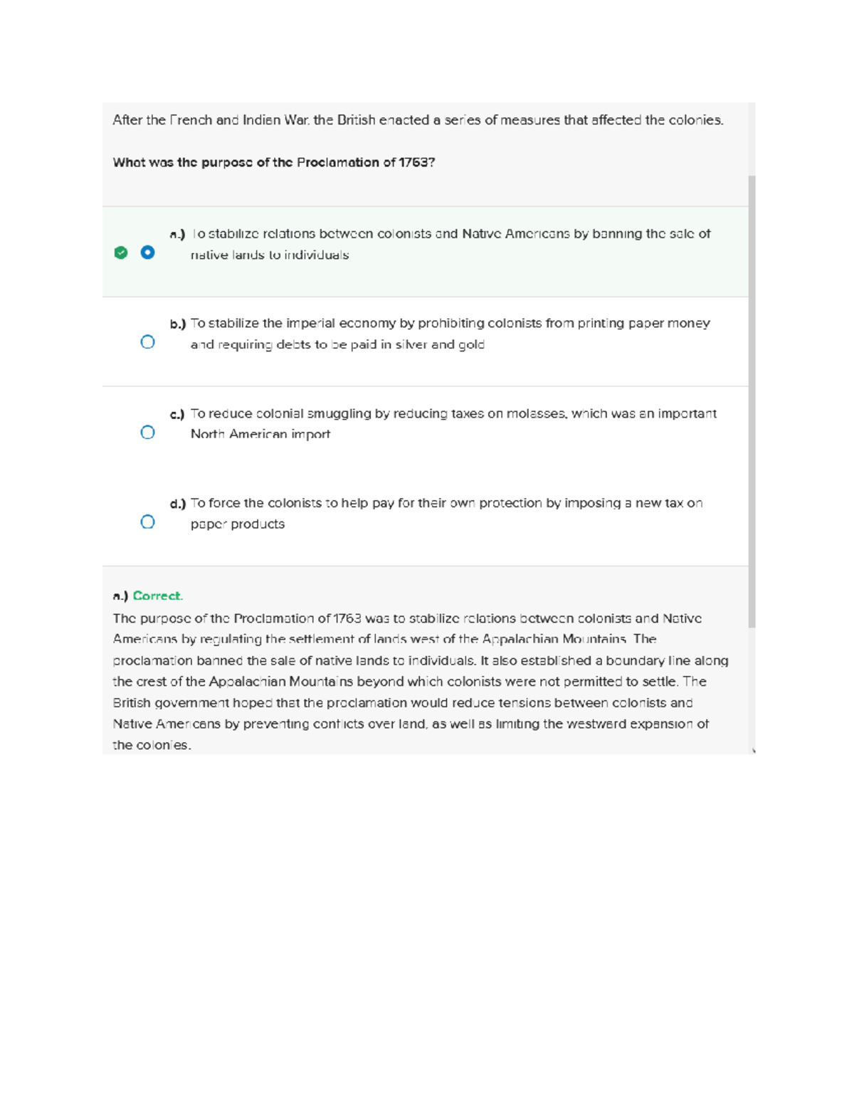 Purpose of the Proclamation of 1763 Explained - Studocu