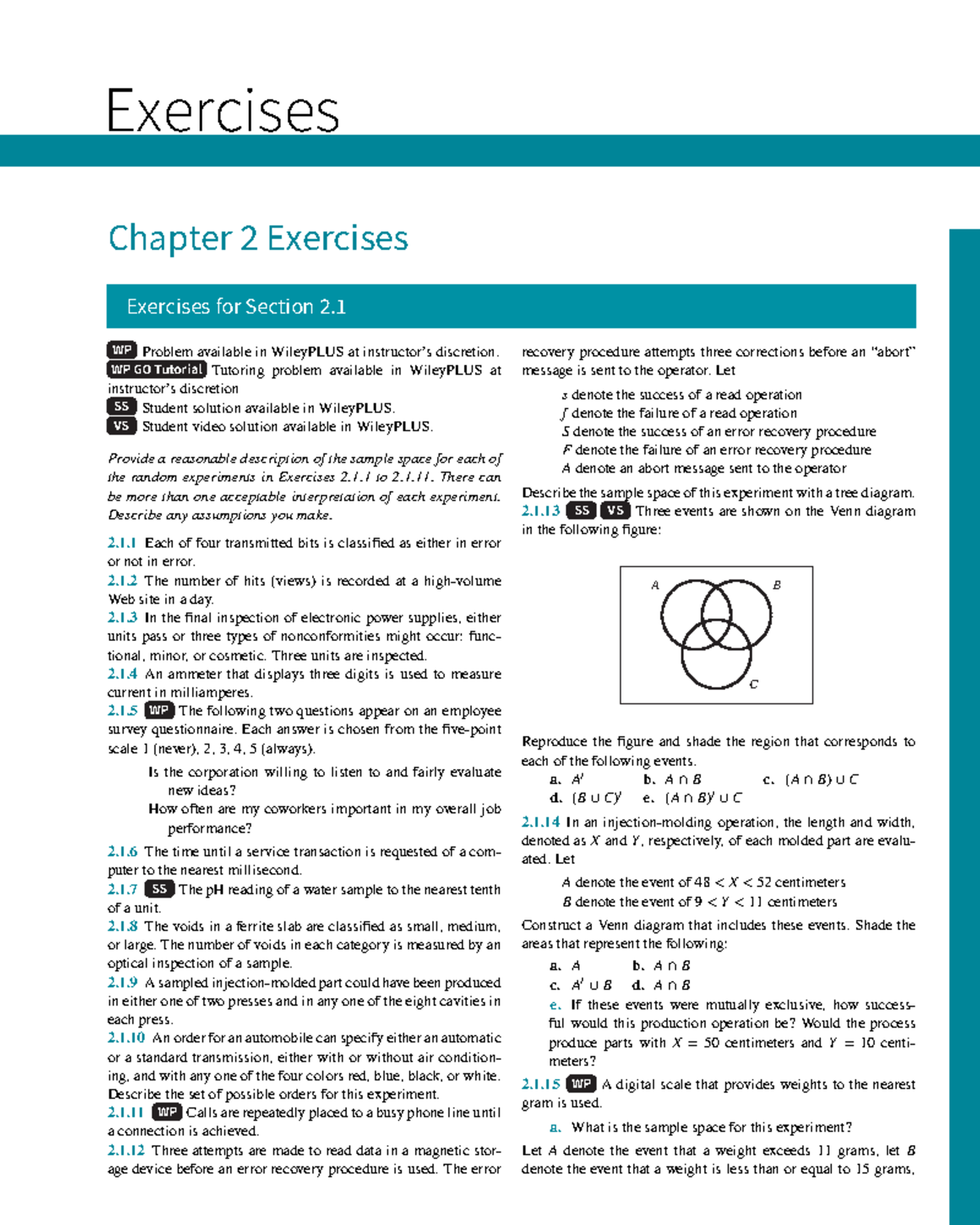 Chapter 2 Exercises: Text Book Exercise Solutions and Descriptions ...