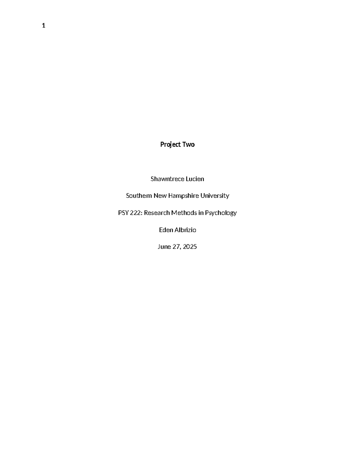 PSY222 Project Two: Analyzing Infant Reactions to Antisocial Behavior ...