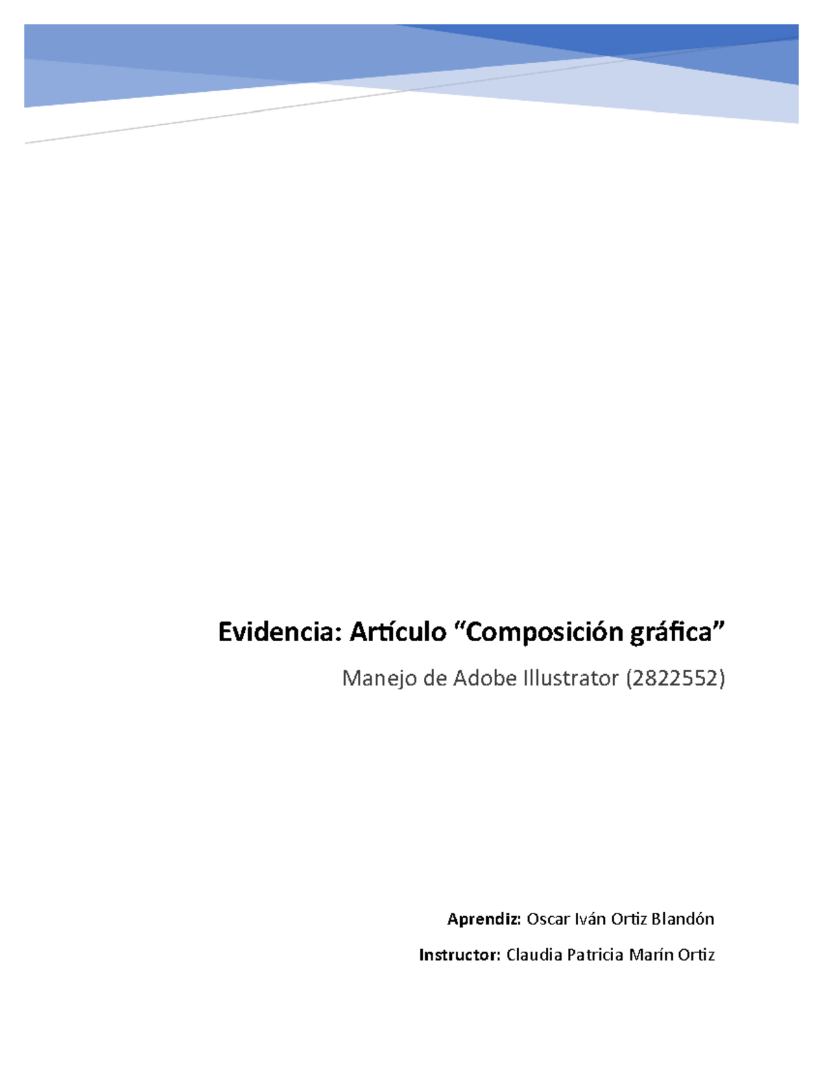 Técnicas de Composición Gráfica en Adobe Illustrator (2822552) - Studocu