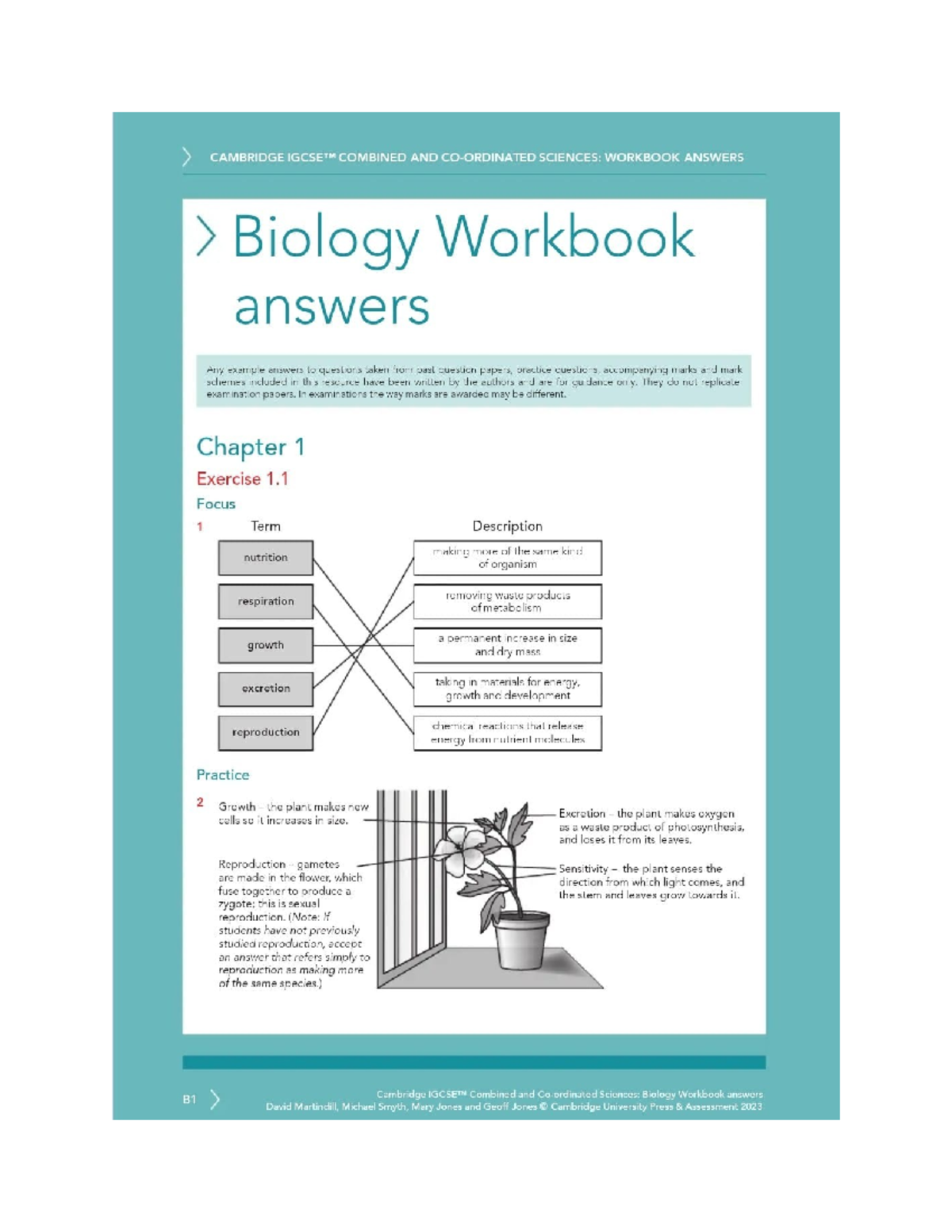 Biology Workbook Answers - They do not replicate examination papers. In ...