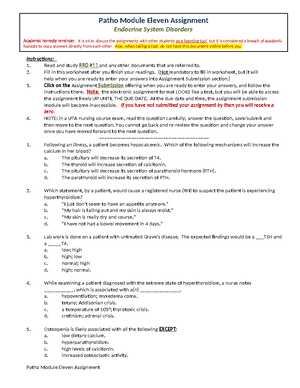 Patho Module Eleven Concept Map Assignment.Extreme States of Diabetes ...