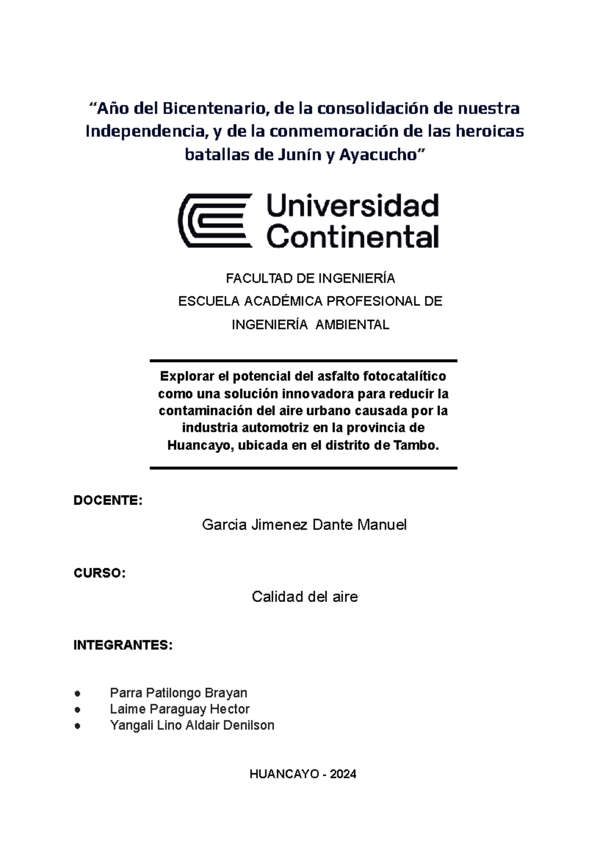 Prototipo ABR - sggsgs - “Año del Bicentenario, de la consolidación de ...