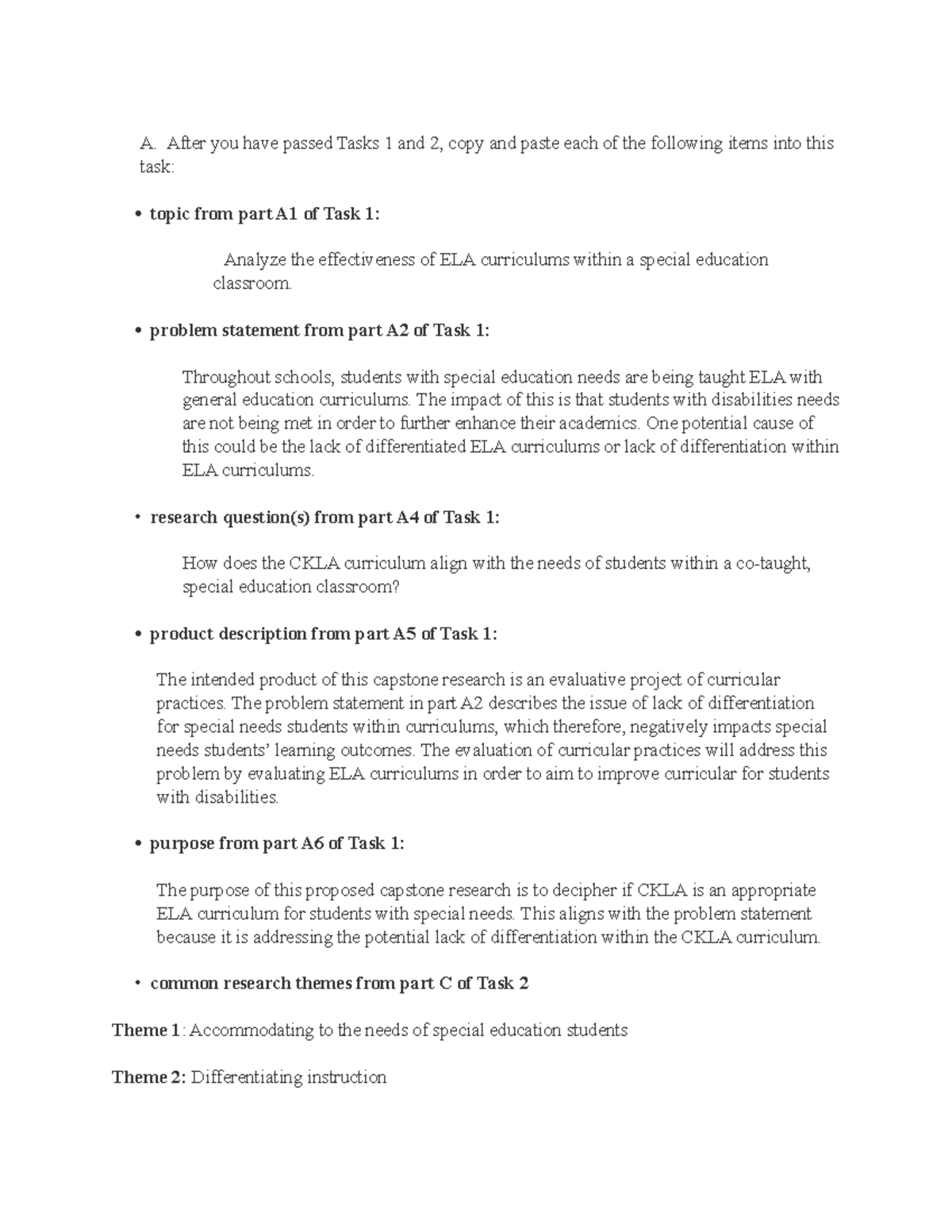 OPM4 Task 3: Evaluating CKLA ELA Curriculum for Special Needs Students ...