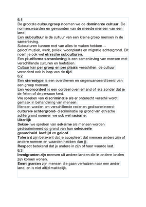 [Solved] Noem drie voorbeelden van de dominante cultuur in Nederland ...