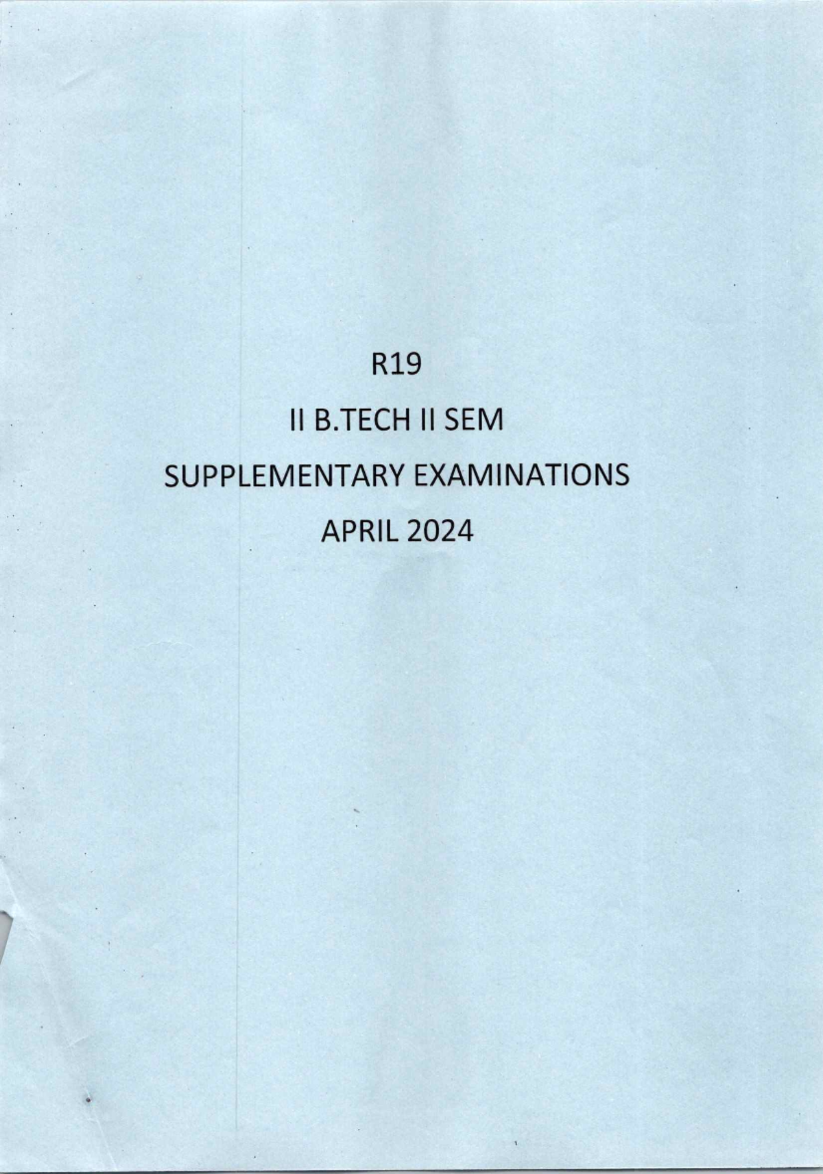 R19 II B TECH SUPPLEMENTARY EXAM QUESTION PAPER - COMPLEX VARIABLES ...