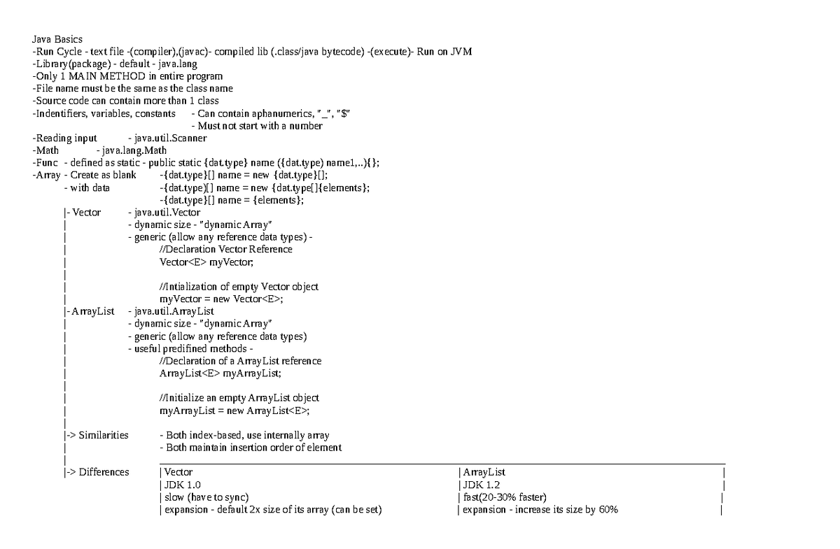oop ôn thi cuối kì - Java Basics -Run Cycle - text file -(compiler ...