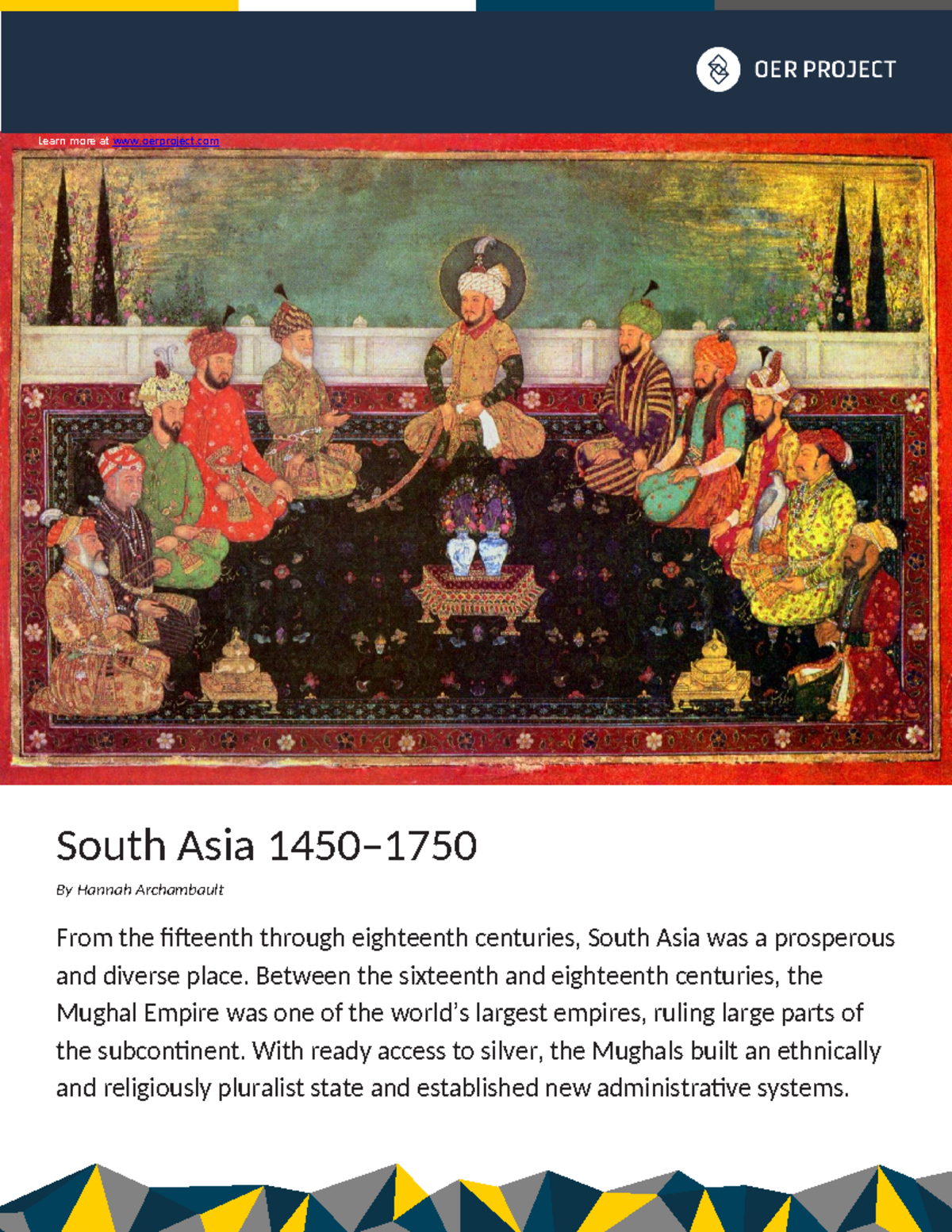 South Asia 1450-1750: Historical Overview and Key Developments - Studocu