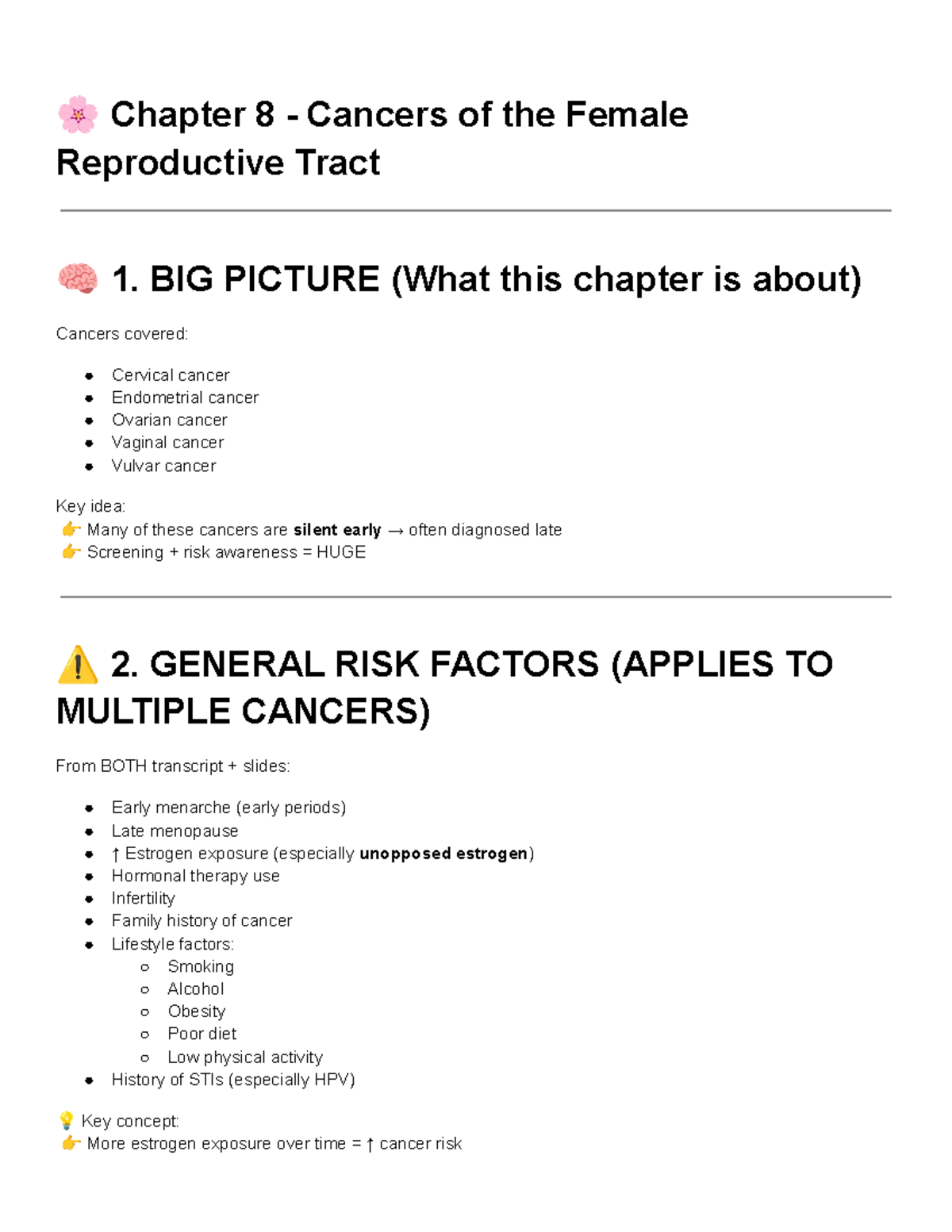 Chapter 8: Cancers of the Female Reproductive Tract - Maternity Notes ...
