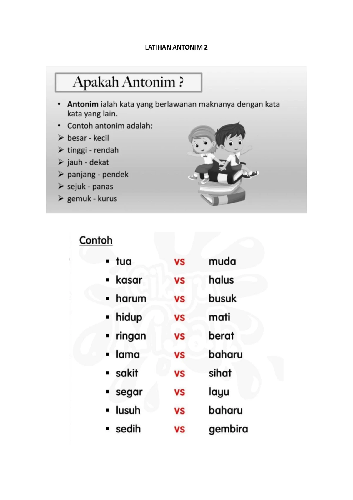 Latihan Ayat Tunggal dan Ayat Majmuk: Contoh dan Peraturan - Studocu