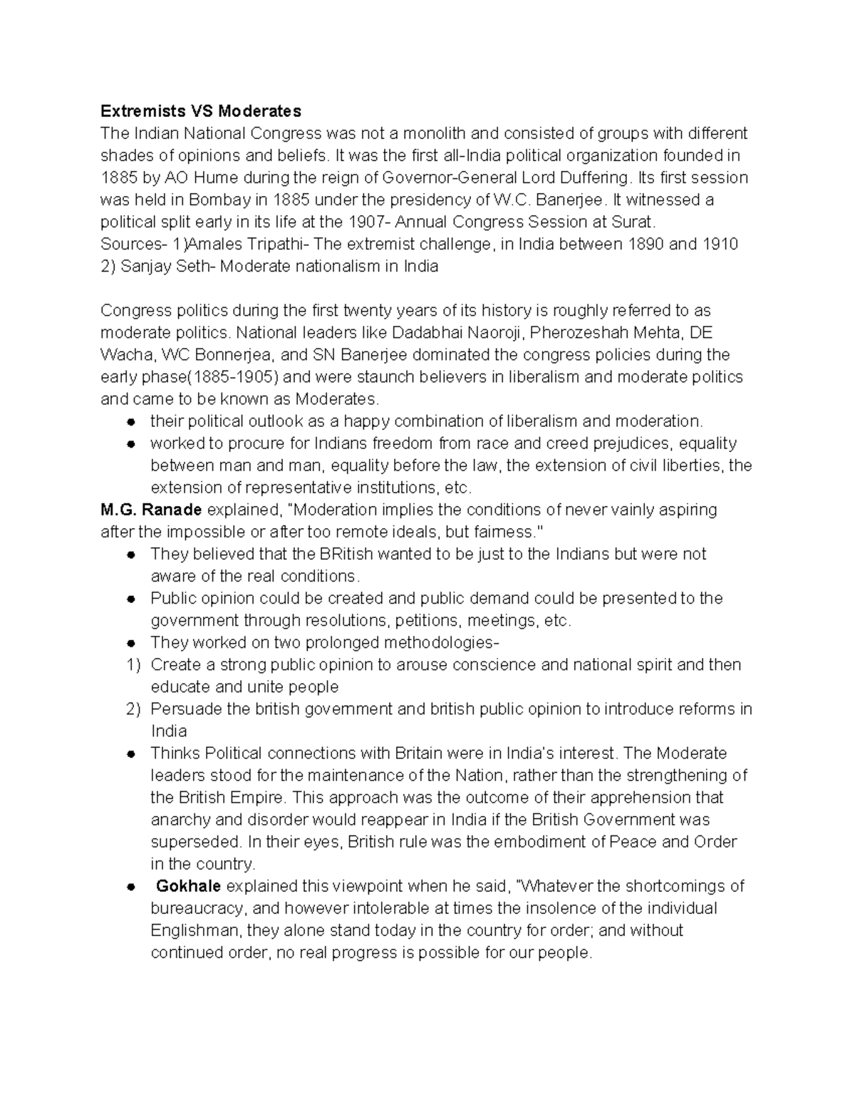 Extremists vs Moderates: A Study of Indian Nationalism's Dual Faces ...