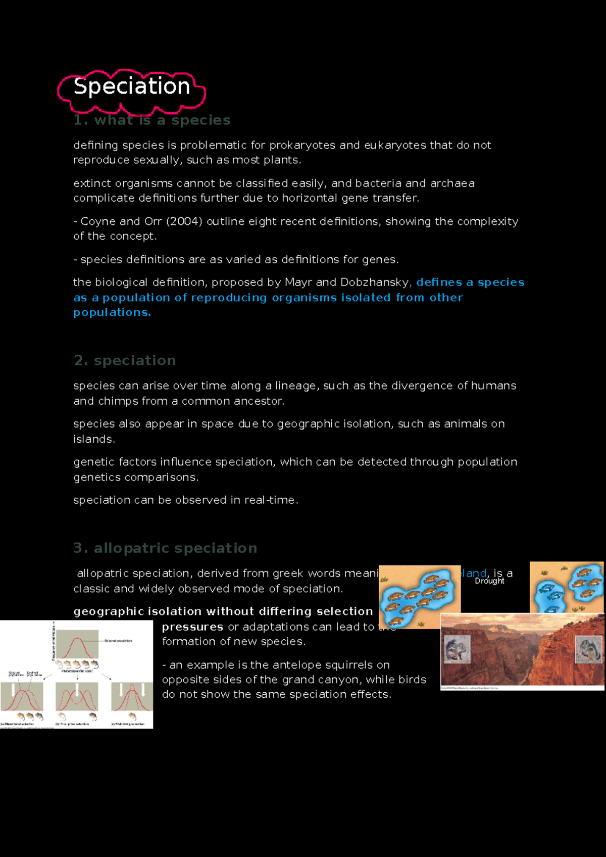 Speciation: Understanding Species Definitions and Mechanisms (Bio 101 ...