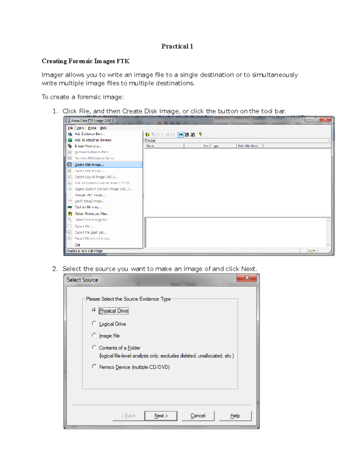 Forensics Practical Notes: Imaging, Data Acquisition & Analysis Methods ...