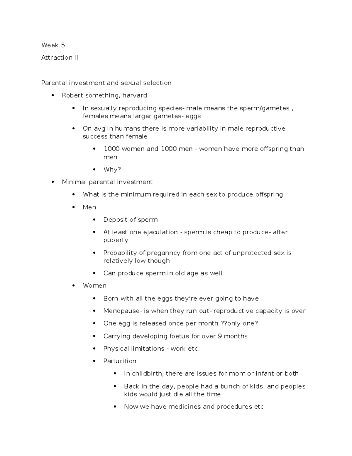 Psych of Romantic Relationships: Week 5 - Attraction II & Parental ...
