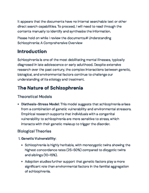 Understanding Developmental Psychopathology: Framework & Processes ...