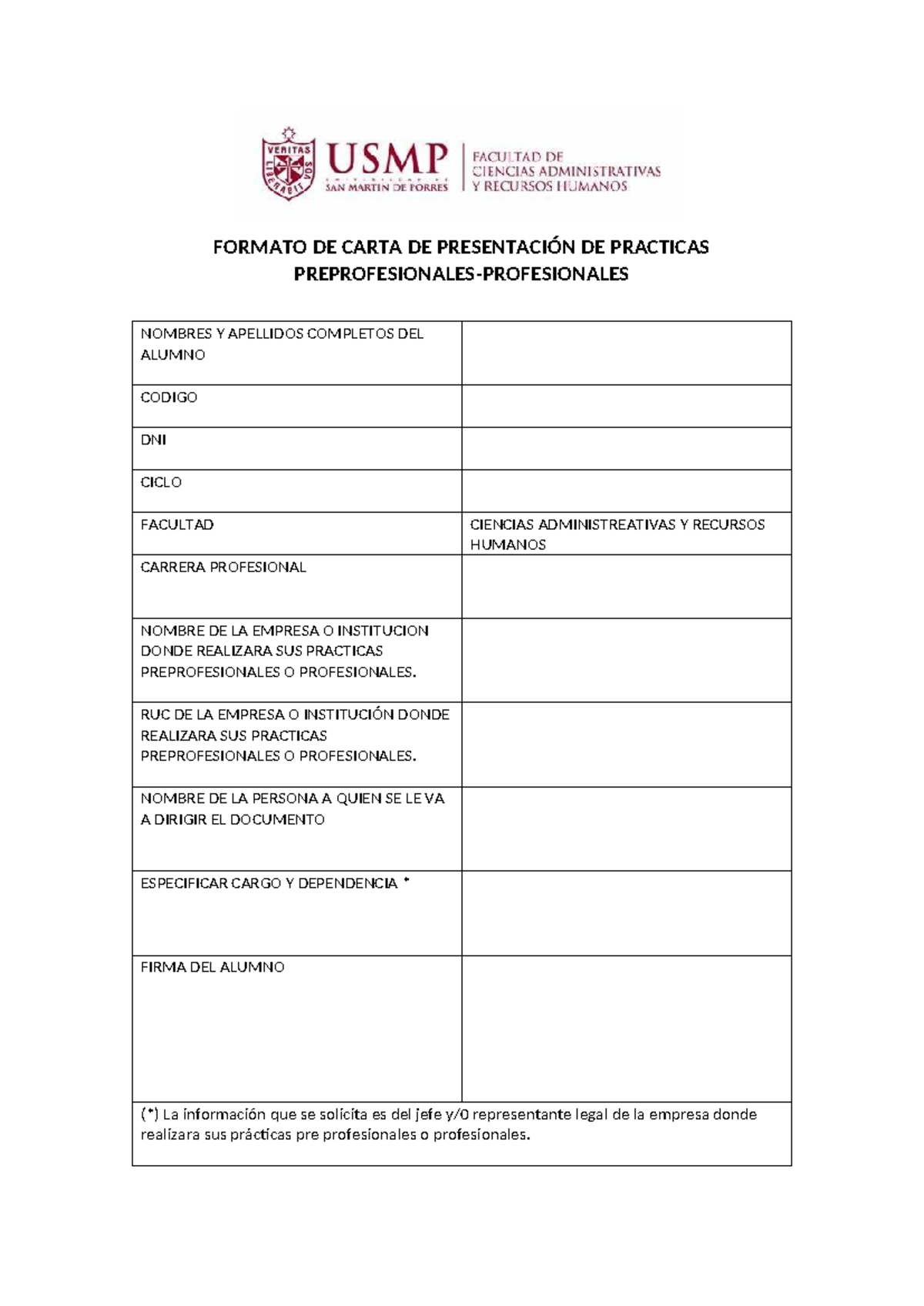 Anexo 2 - Formato DE Carta DE PresentacióN DE PP - FORMATO DE CARTA DE ...