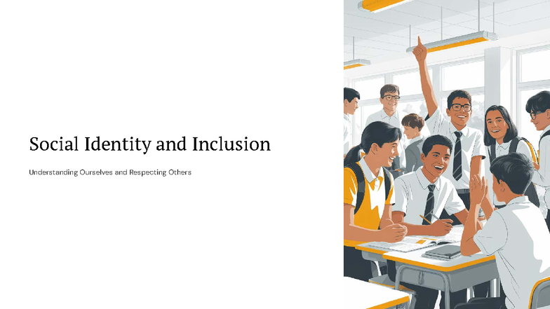 Social Identity & Inclusion: Understanding Ourselves and Others - Studocu