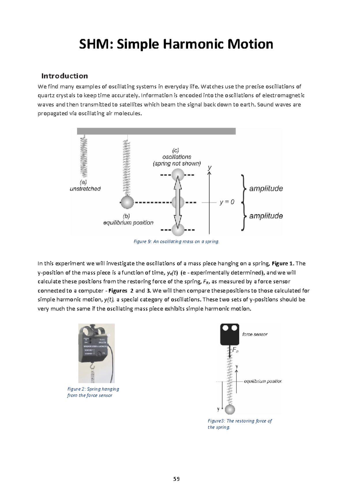 SHM 101: Introduction to Simple Harmonic Motion Concepts - Studocu