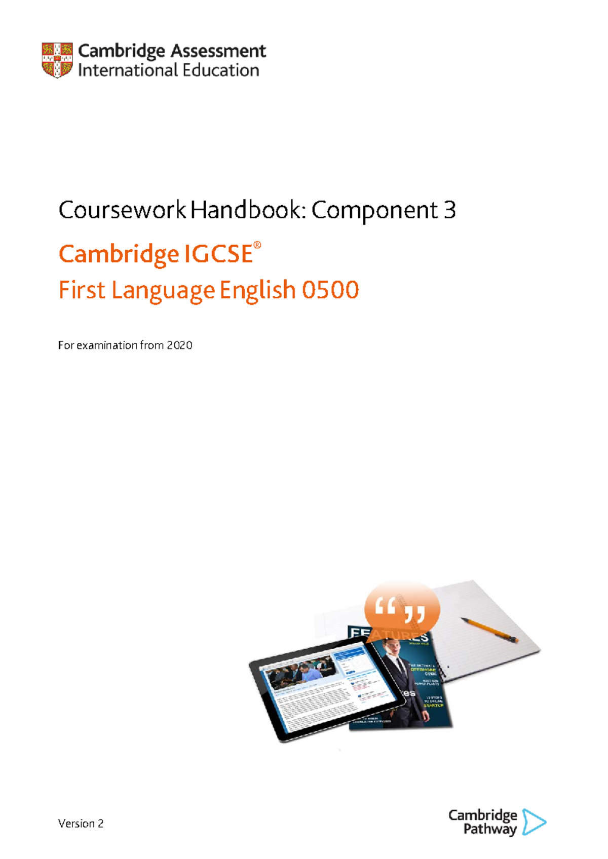 Coursework Handbook 2020 - Version 2 Coursework Handbook: Component 3 ...