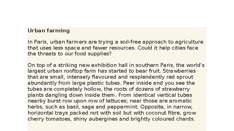 Urban Farming Innovations in Paris: A Sustainable Approach to ...