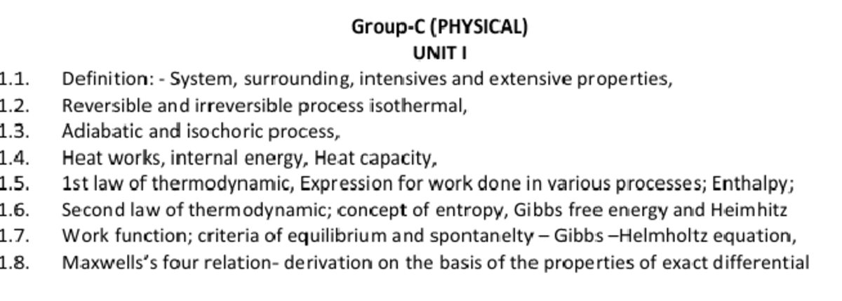 Final Exam Study Notes for (PHYSICAL) XYZ 101: Thermodynamics Concepts ...