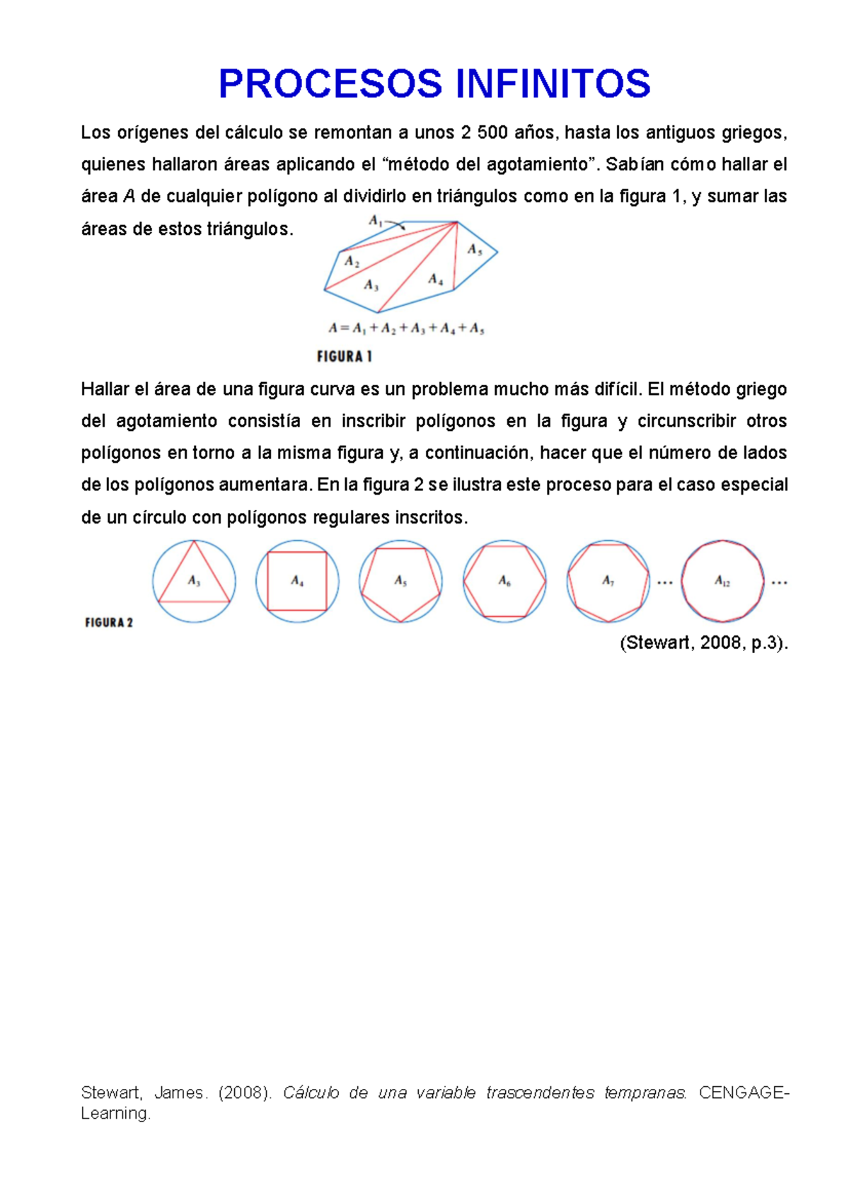Procesos Infinitos 01 - Introducción al Cálculo Diferencial e Integral ...