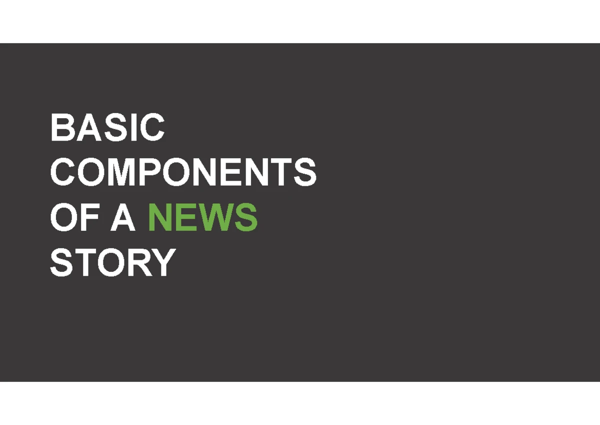 Types of News Articles - Types of News articles Straight News Straight ...