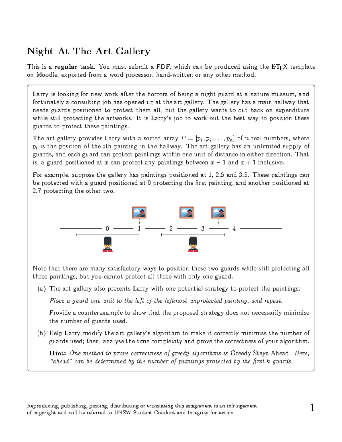 CS101: Optimal Guard Placement Strategy for Art Gallery - Studocu