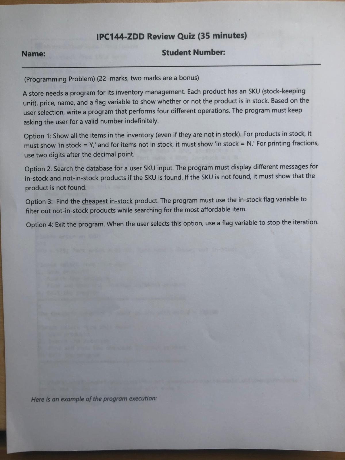 IPC quiz - Review for final exams - IPC 144 - Studocu