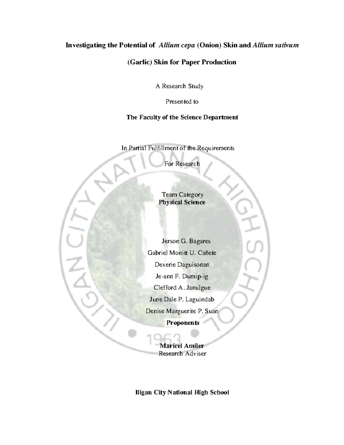 Exploring Sustainable Paper Production from Onion and Garlic Skins: A ...