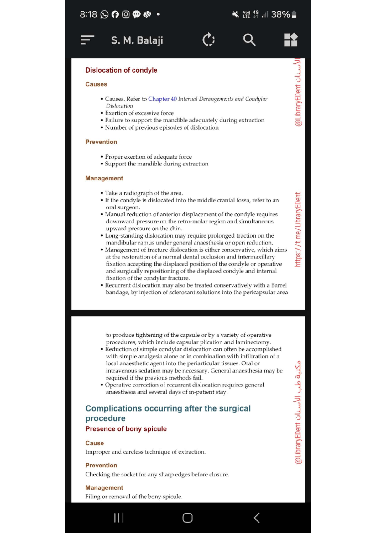 3 - Surgery Notes: Dislocation of Condyle and Management Techniques ...