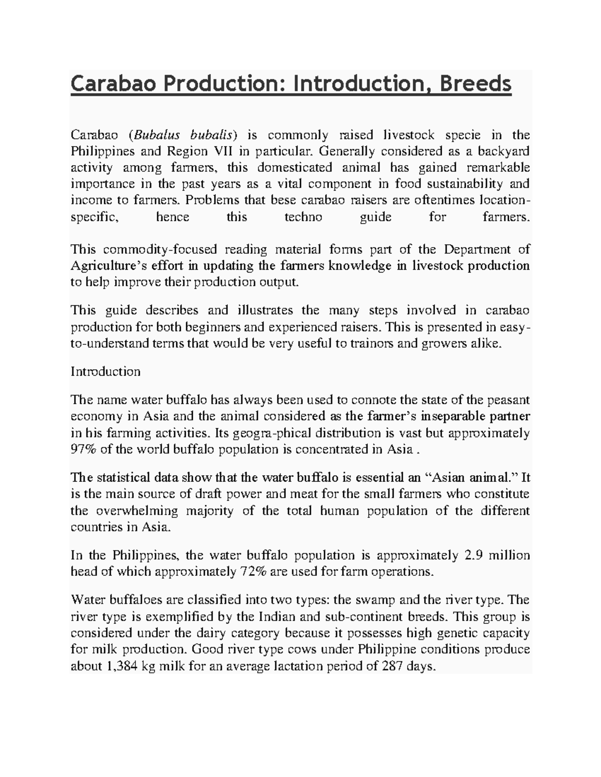 74358984-Carabao Production Guide: Breeds, Management, & Practices ...