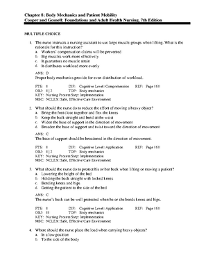 C7 - chapter practice questions - Chapter 7: Asepsis and Infection ...