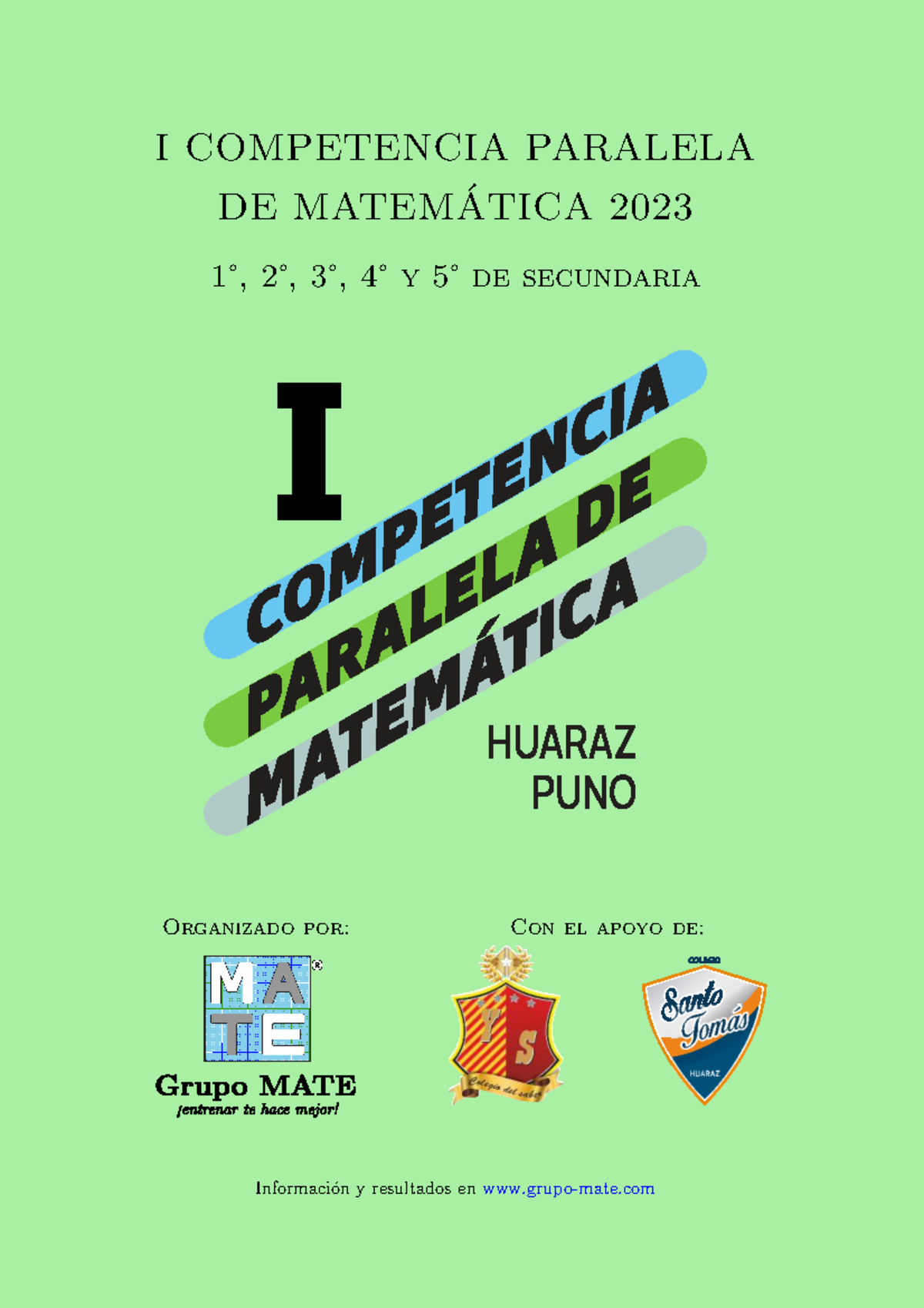 I COMPETENCIA PARALELA DE 2023: Problemas y Soluciones de Secundaria ...