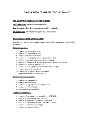 Modulo IV Derechos Humanos y Género - Derechos Humanos y Género: Módulo IV Pregunta 1 ¿Cuáles ...