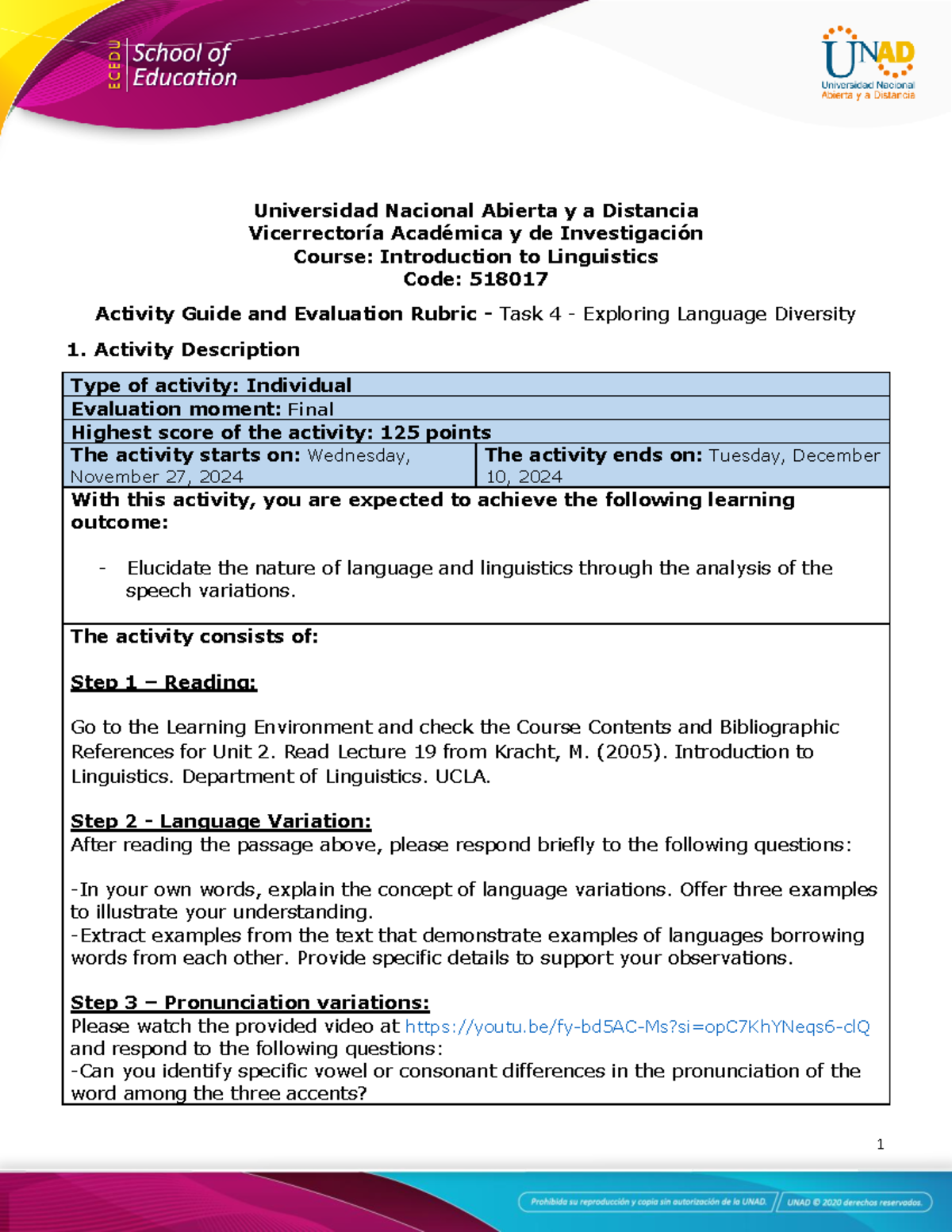 Activity Guide and Evaluation Rubric - Unit 2 - Task 4 - Exploring ...