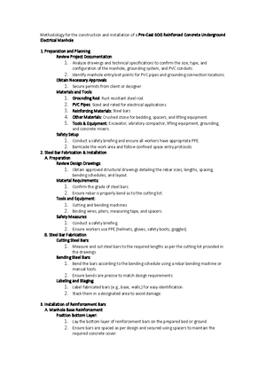 Methodology for CHB Drainage Manhole Installation: Step-by-Step Guide ...