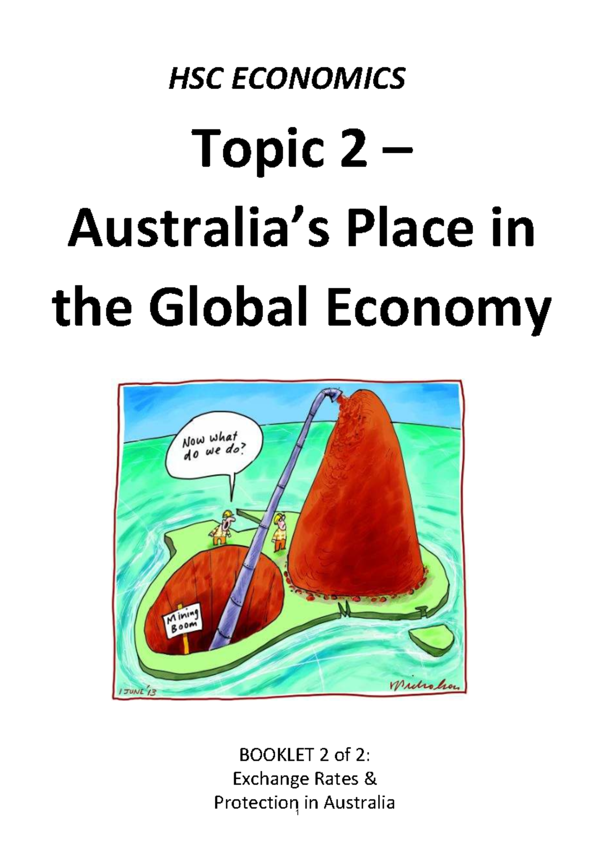 HSC ECONOMICS Topic 2: Exchange Rates & Global Economy Insights - Studocu