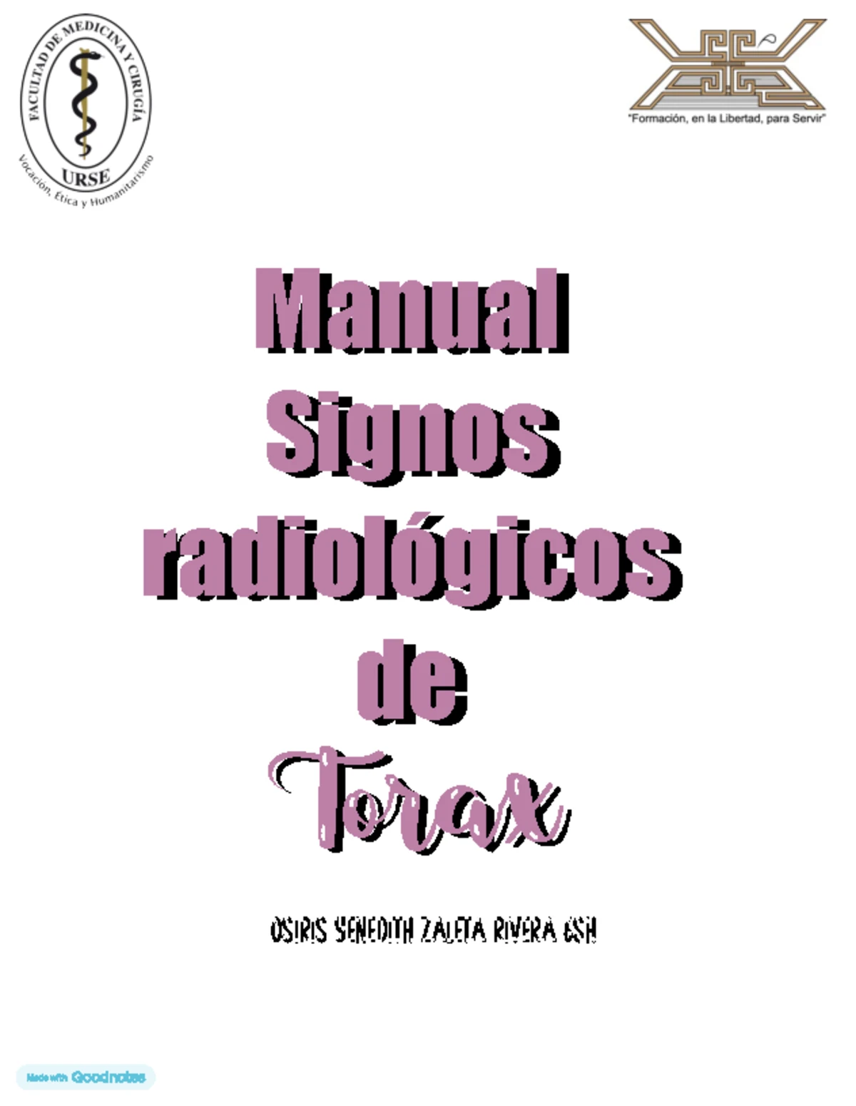 Manual de Signos Radiológicos de Tórax - Análisis y Diagnóstico - Studocu