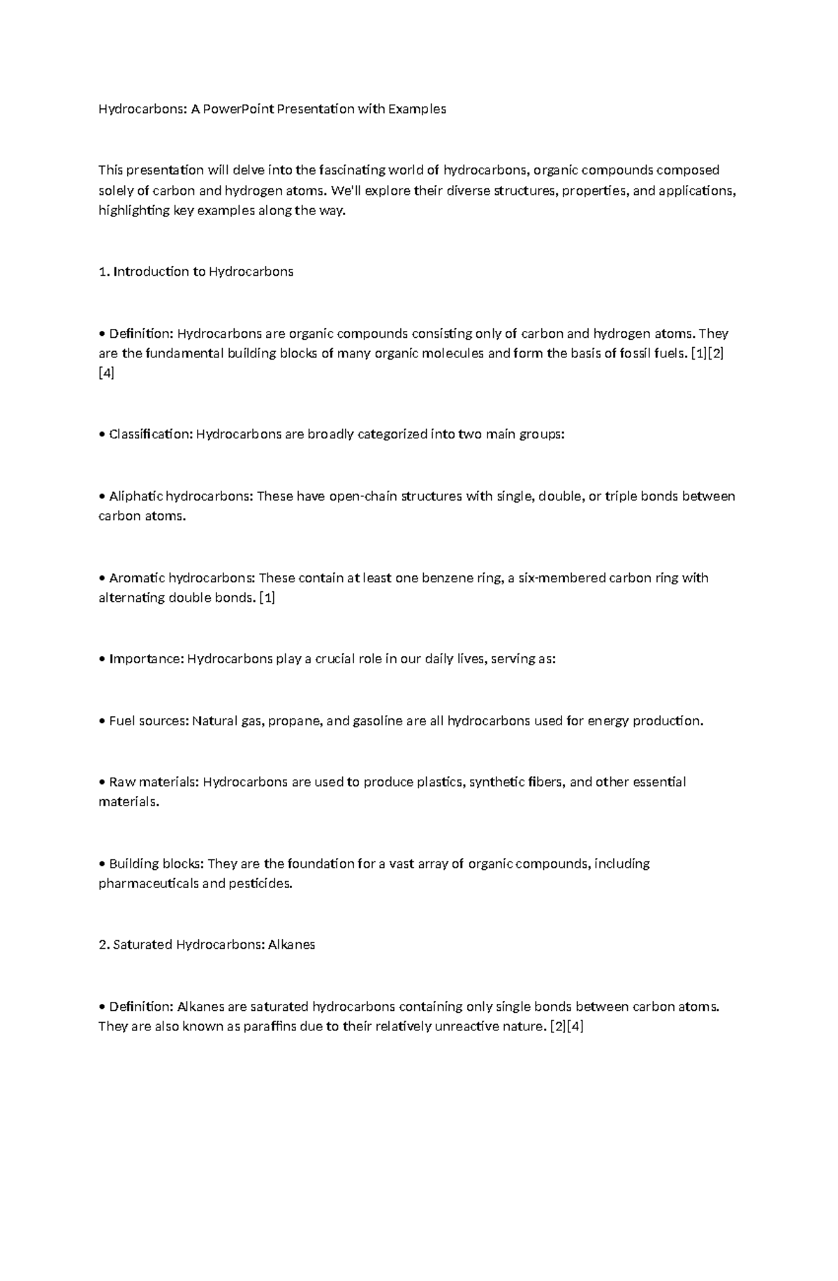 Hydrocarbons Overview: Structures, Properties & Applications ...