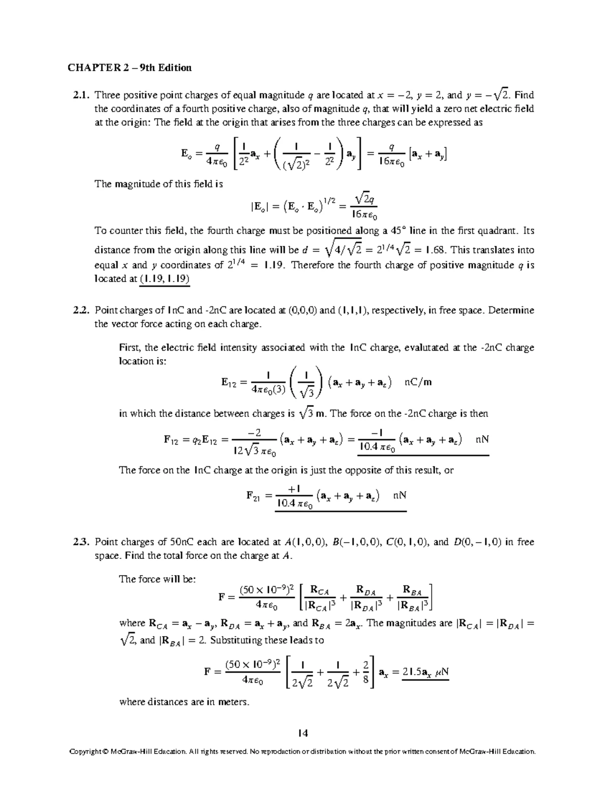 Hayt의 전자기학 9판.Engineering Electromagnetics of Hayt - 전자기학1 - 순천향대학교 - Studocu