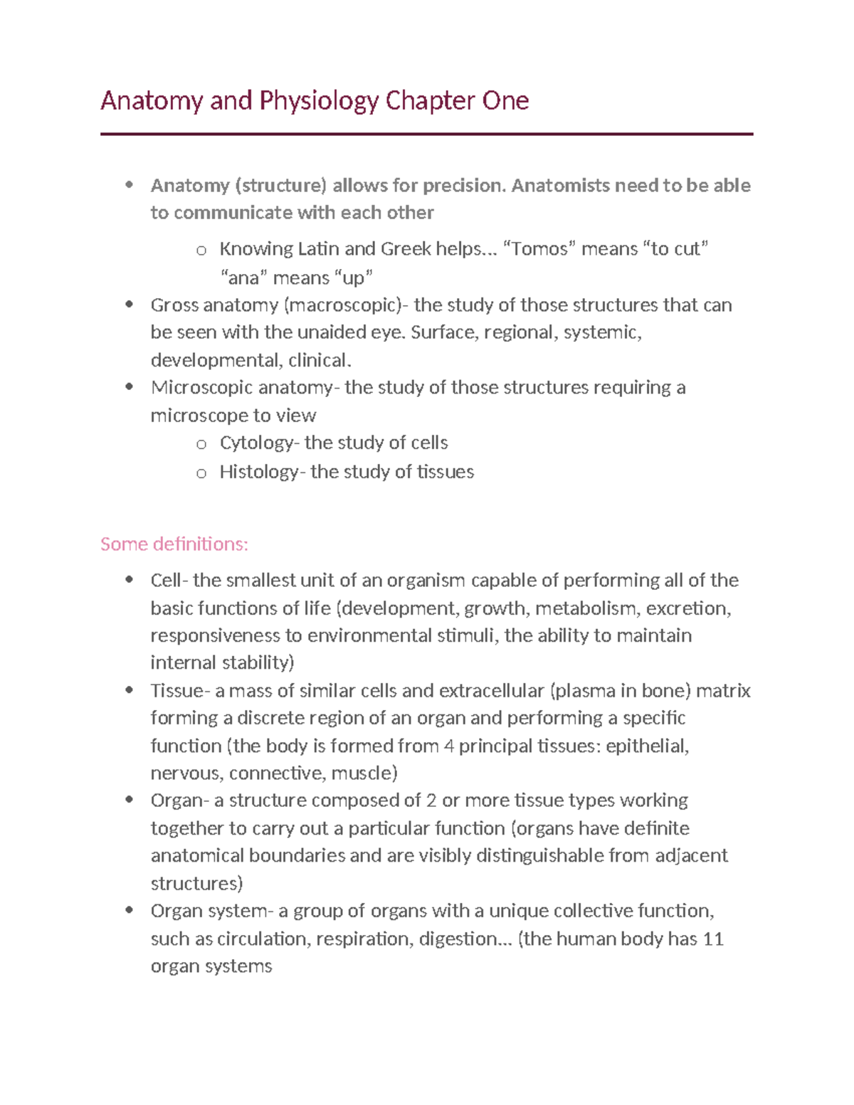 Anatomy and Physiology 101: Homeostasis, Structure, and Function ...