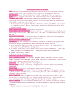 ADayatthe Clinic Integumentary System Diseases Disorders Mini Case ...