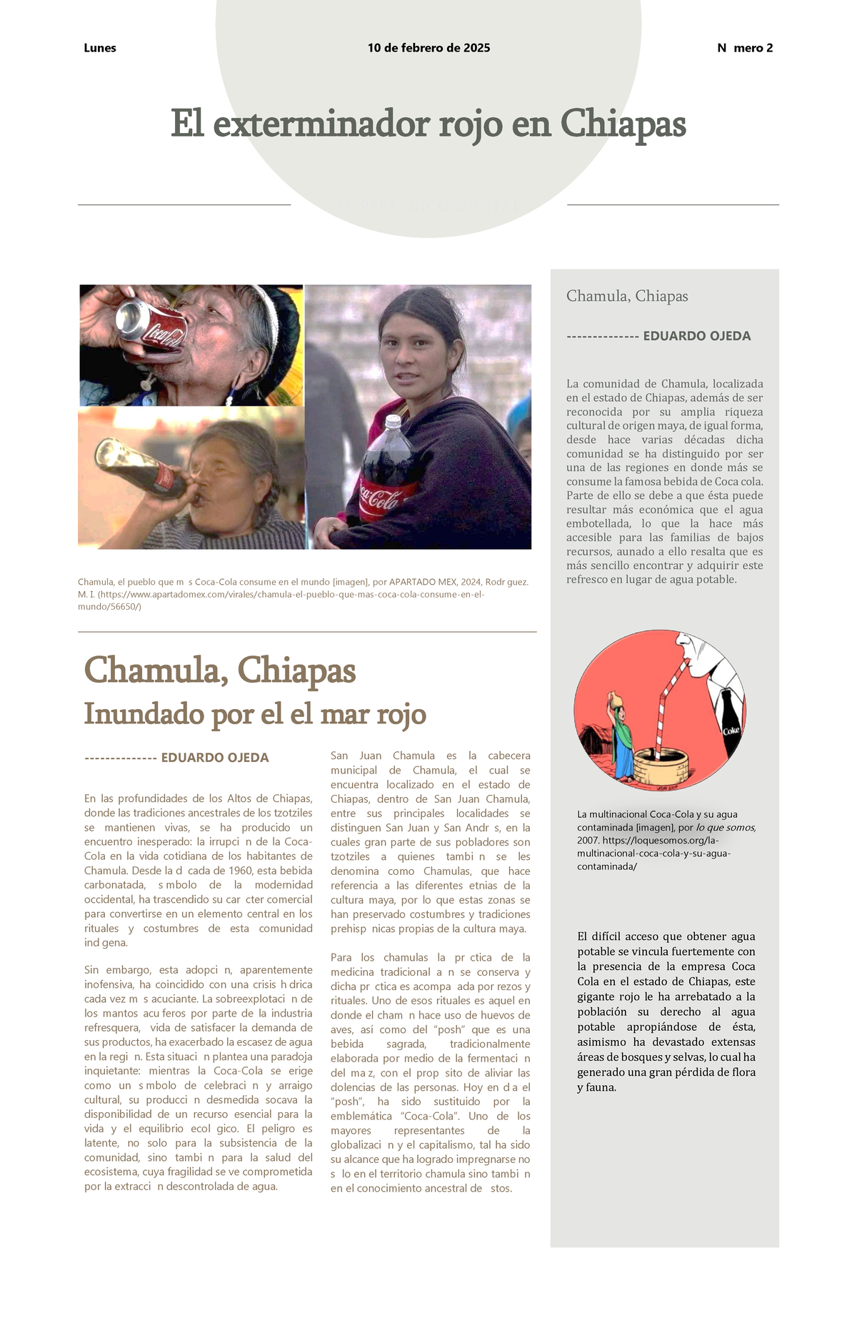 Crisis Hídrica y Consumo de Coca-Cola en Chamula, Chiapas: Un Análisis ...