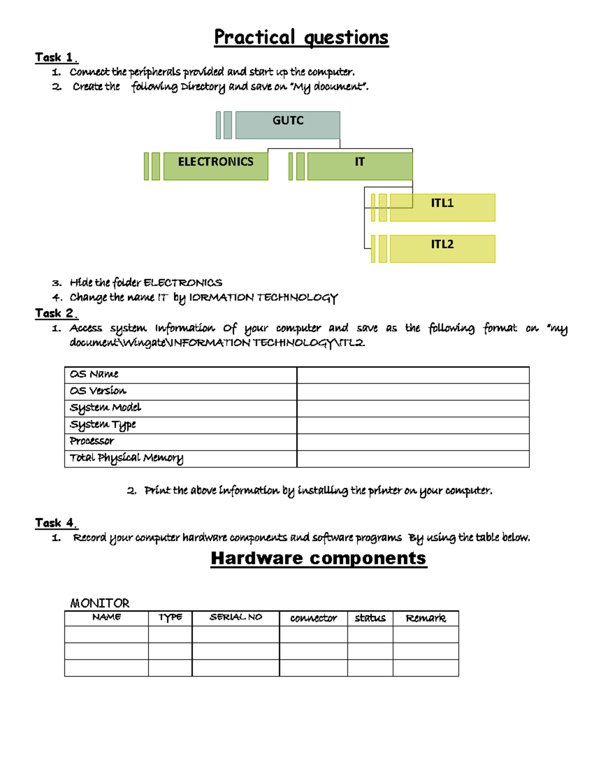 COC Level 1 - Networking Practical Exam Model Guide - Studocu