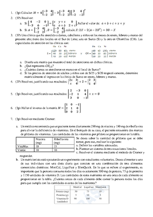 Ejercicios de repaso para la EC1 - Quimica - CIENT UNIVERSIDADC ASC EJERCICIOS DE REPASO PARA LA ...