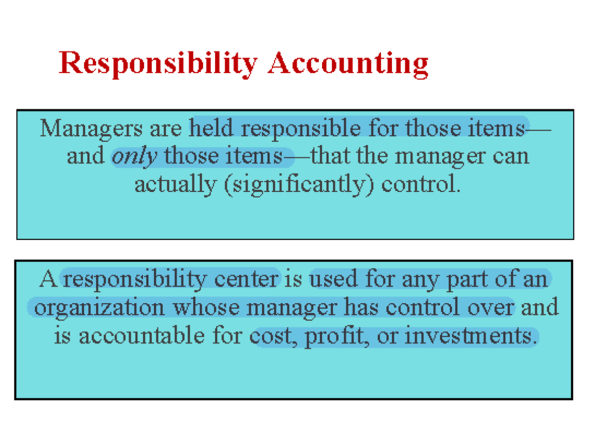 Ch - Notes on Responsibility Accounting and ROI Analysis - Studocu
