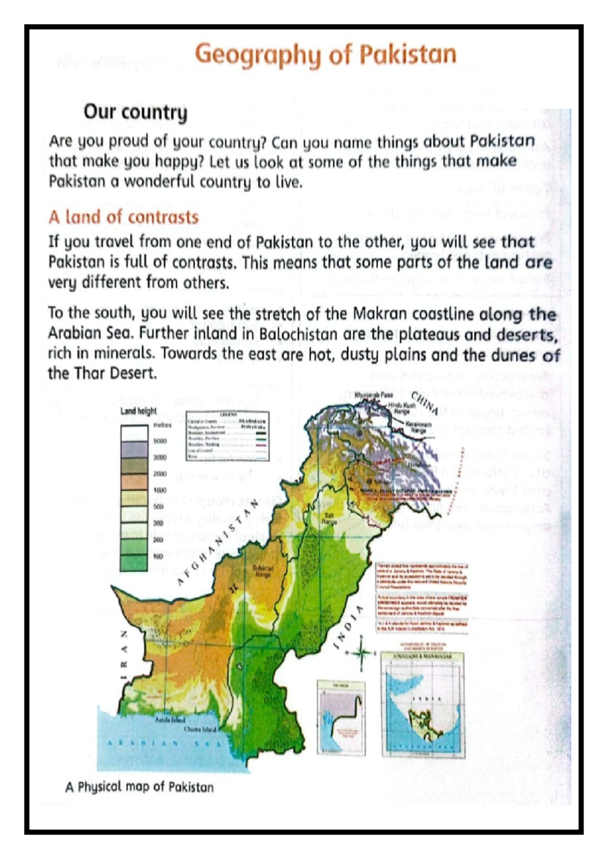 Geography of Pakistan: A Comprehensive Overview of Our Country - Studocu