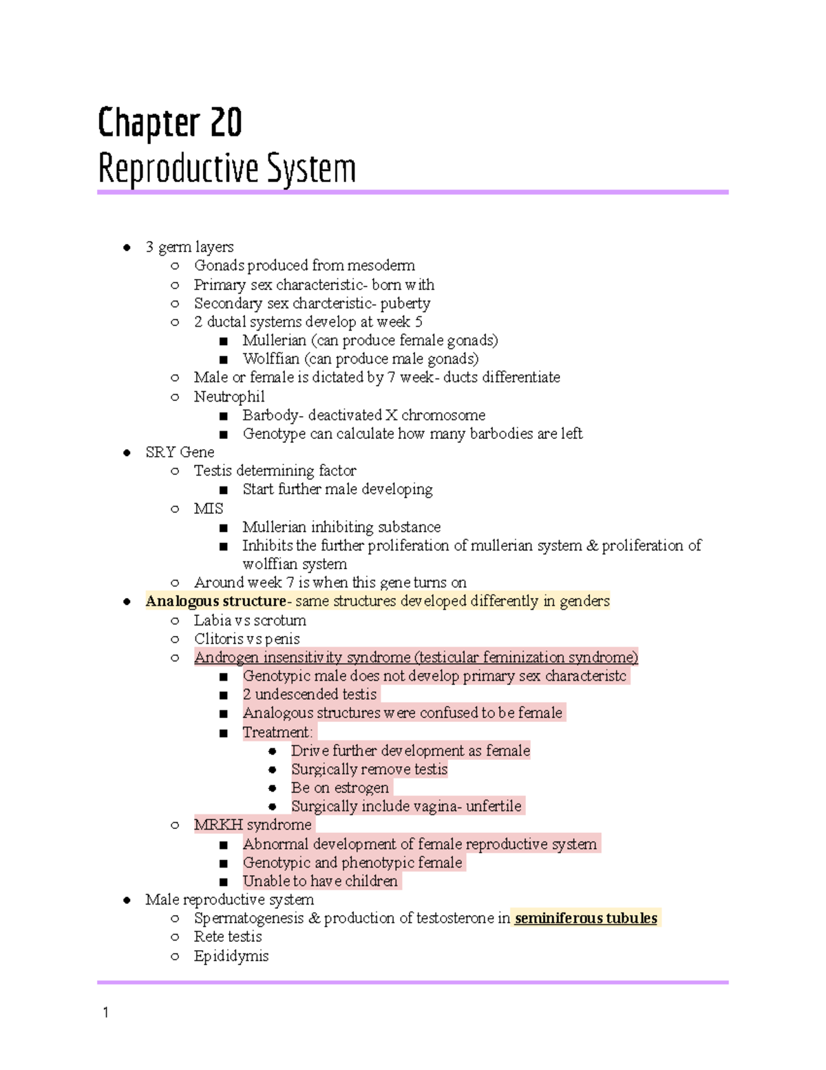A & P Chapter 20 - Reproductive System - Chapter 20 Reproductive System ...